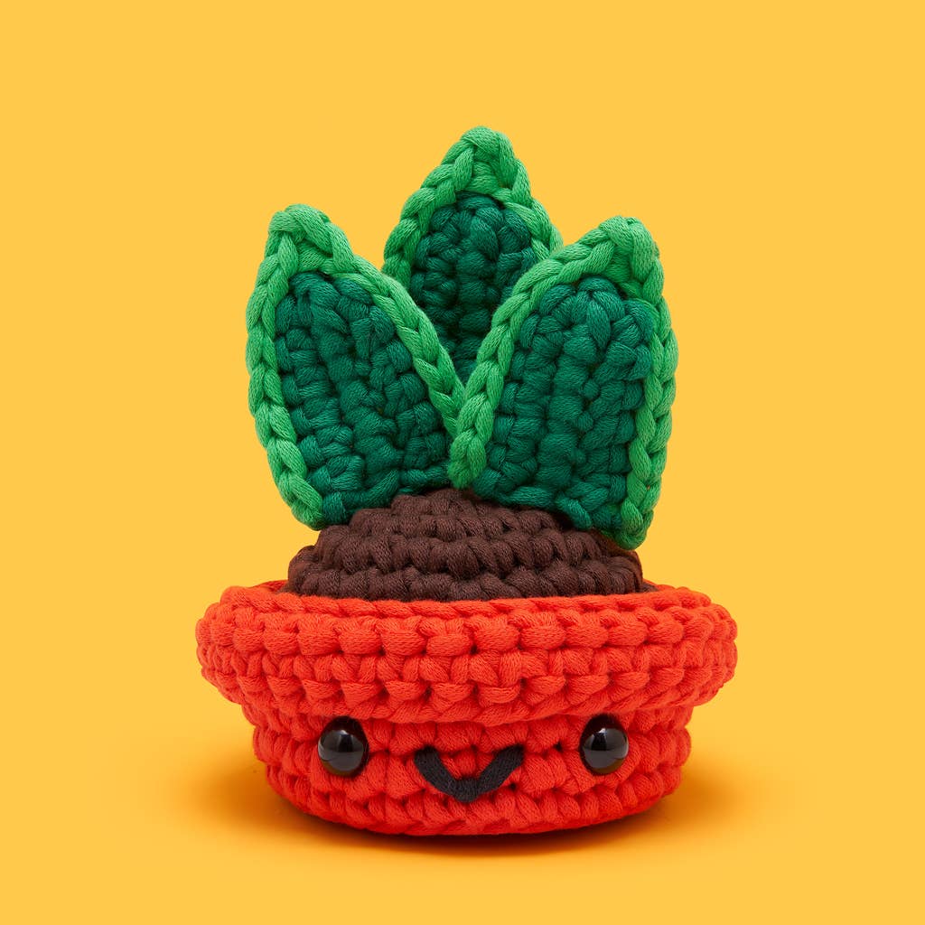 Otis the Snake Plant Crochet Kit – Opal Grove Games