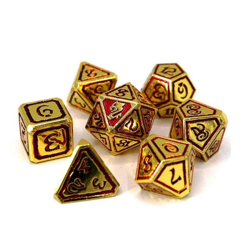 Dice - Kings of Gilded Ruin, Set of 7 – Opal Grove Games