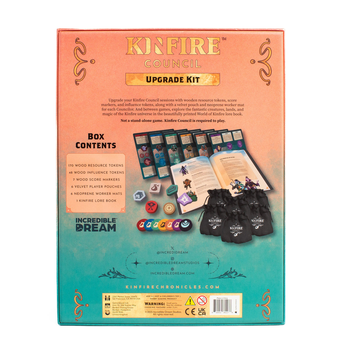 Ding and Dent - Kinfire Council Upgrade Kit – Opal Grove Games